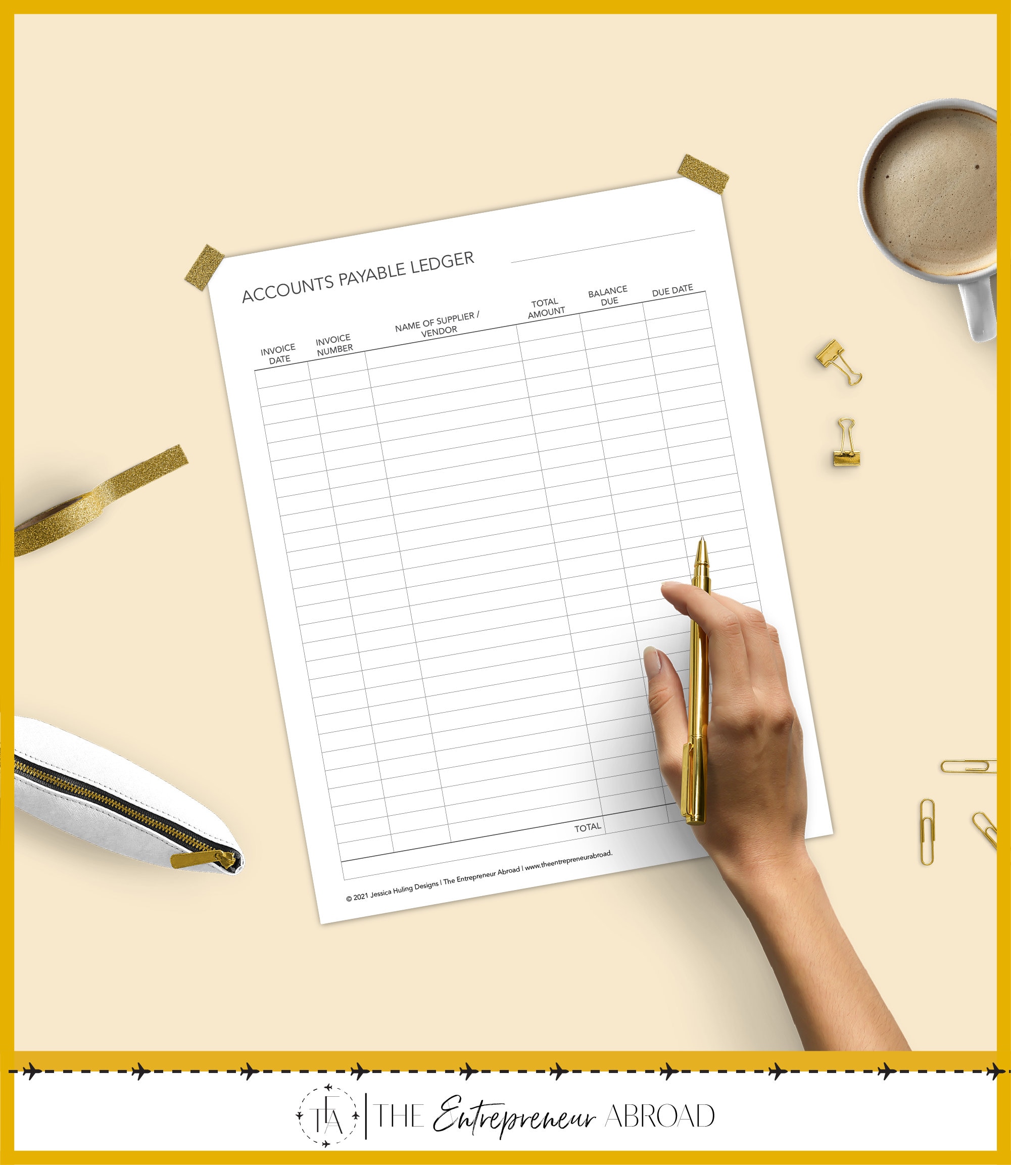 Accounts Payable Ledger | Bookkeeping | Business Finances | Accounting ...