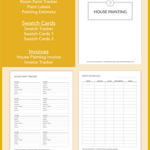 House Painting Business Planner | Printable | Interior Painting ...