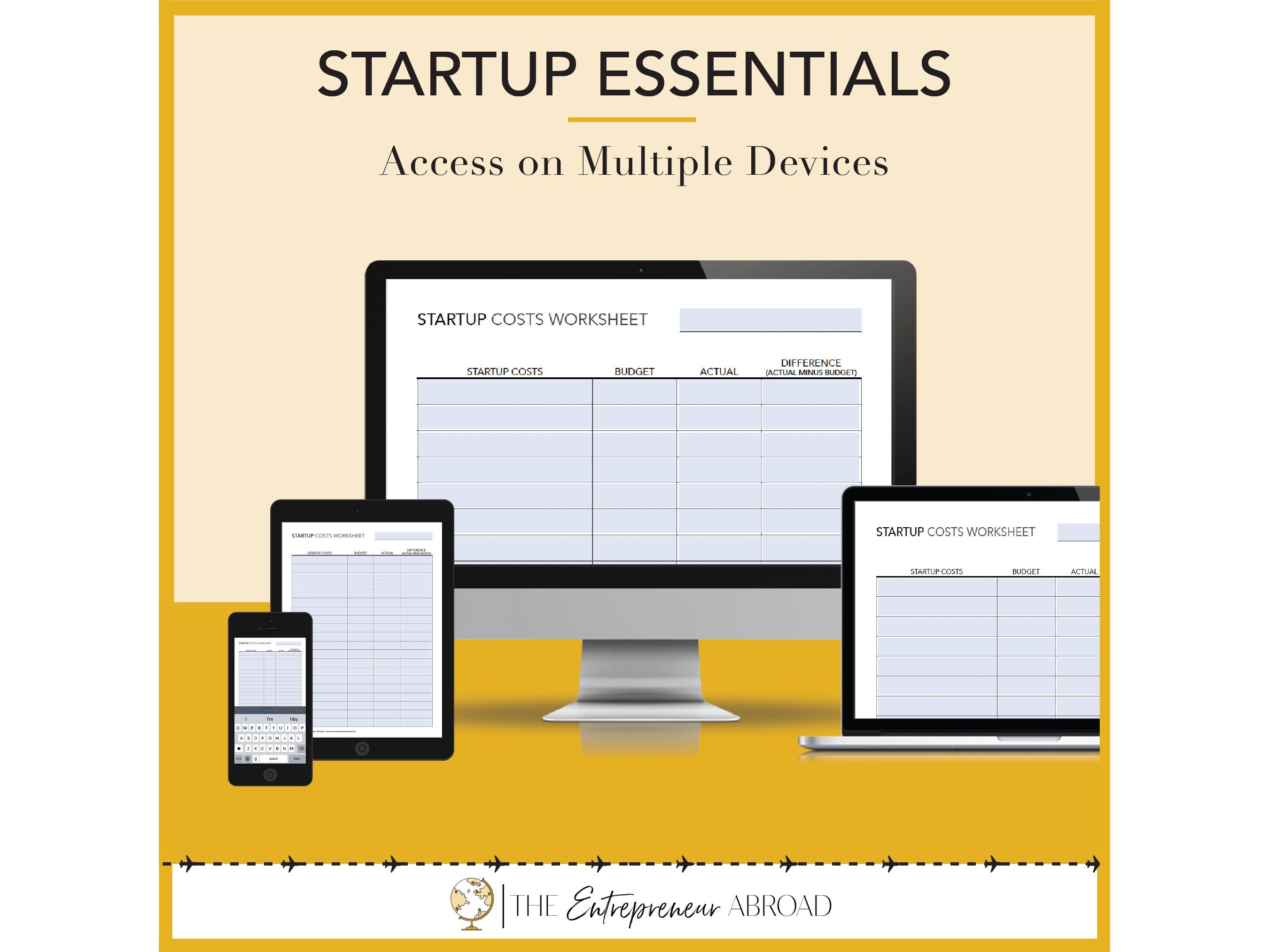 Startup Essentials Planner | Fillable | Plan Your Business | the Startup Planner | Entrepreneur ...