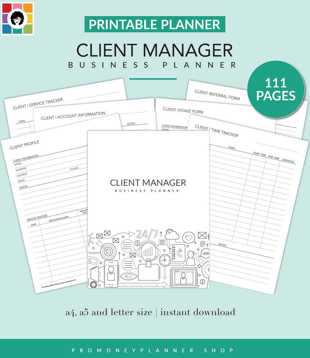 Client Manager Business Planner | Client Management | Client Intake ...