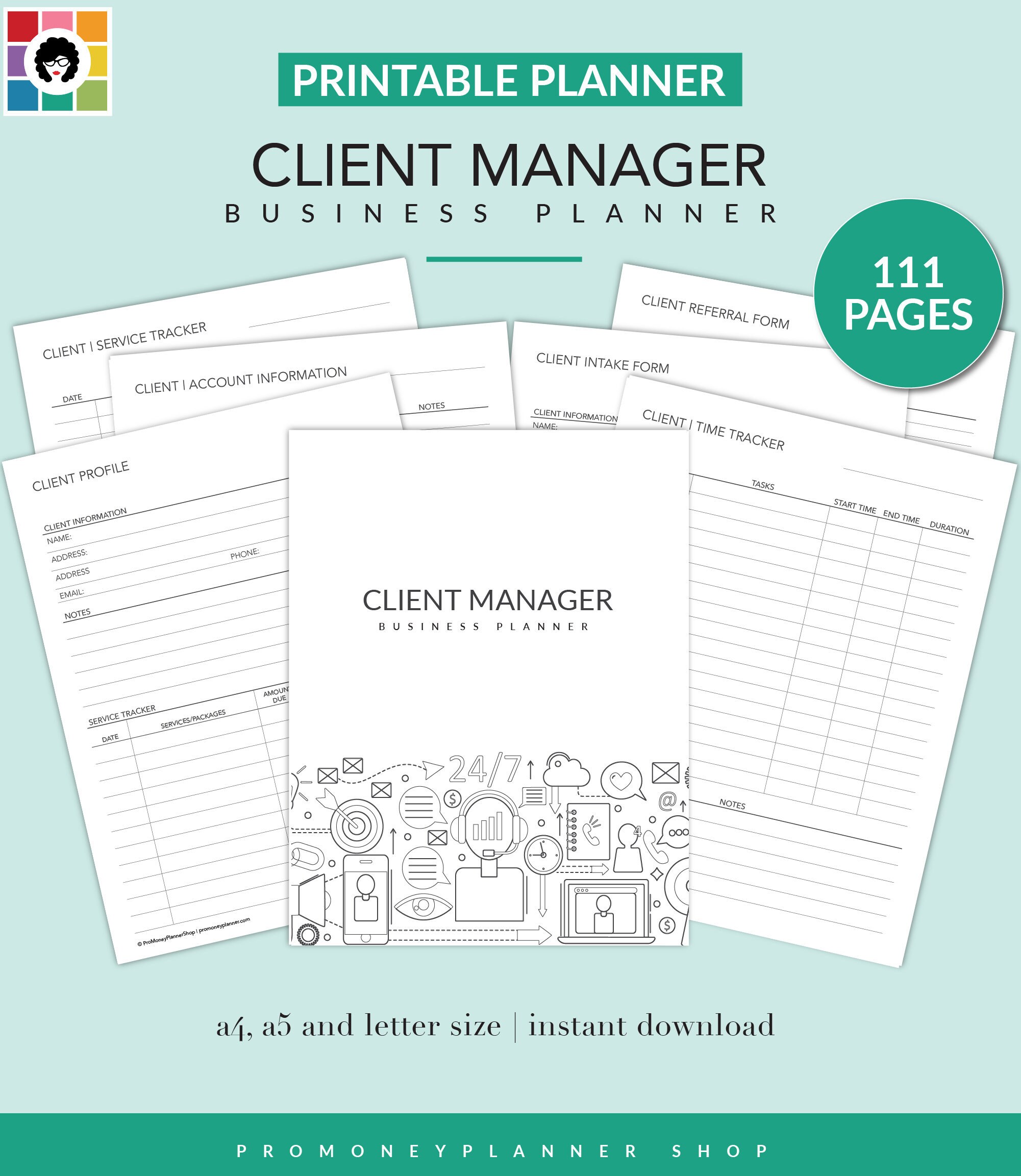Client Manager Business Planner | Client Management | Client Intake ...