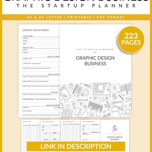 Graphic Design Business Planner | Printable | Design Planner | Project ...
