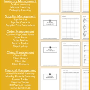 Wig Making Business | the Startup Planner | Printable | Wigs Order Form ...