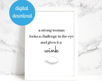Printable "never Look Back" Wall Art, Inspirational Quote, Digital ...