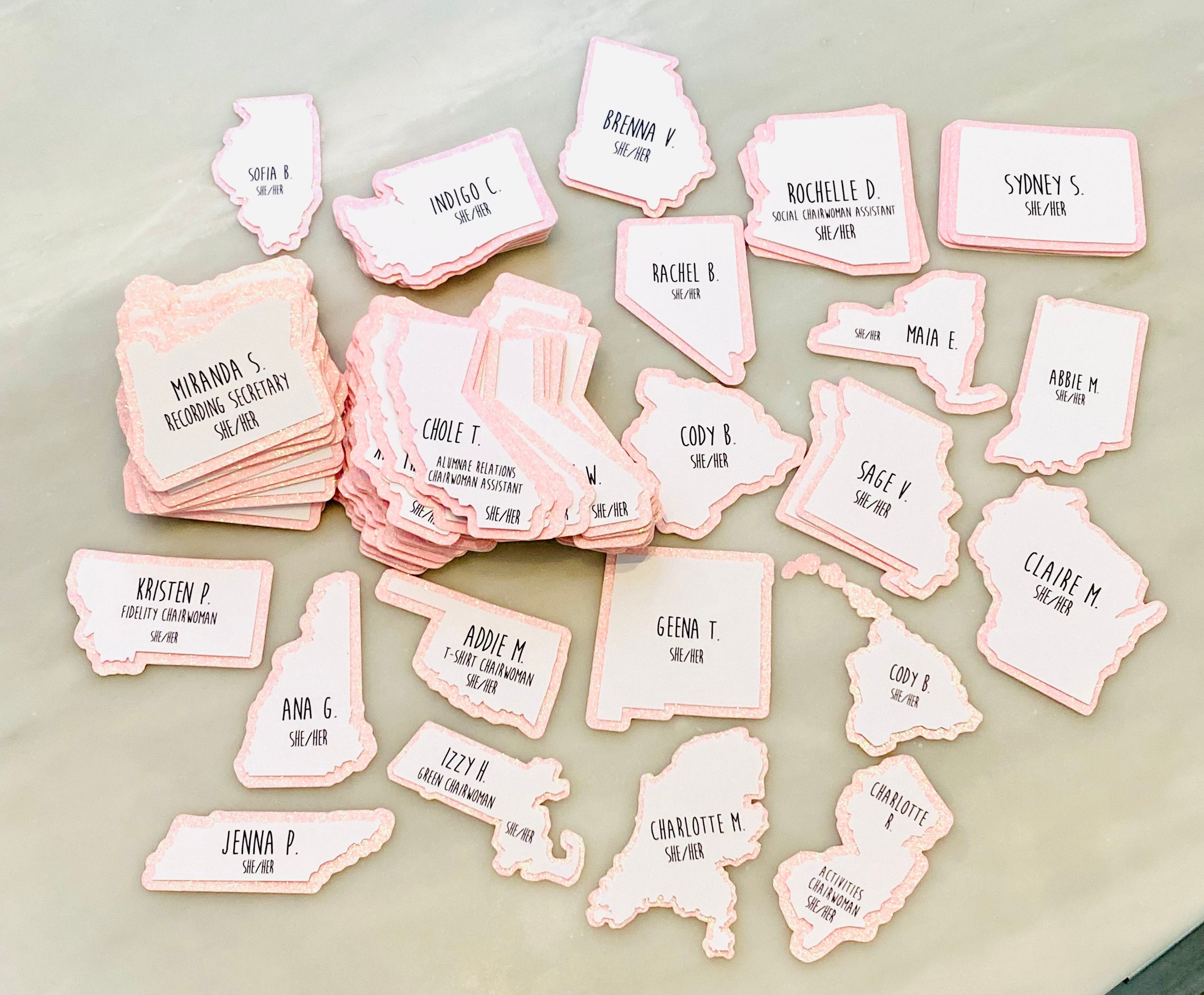 State Name Tags | Etsy