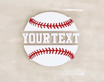 Baseball Vinyl Decal | Etsy