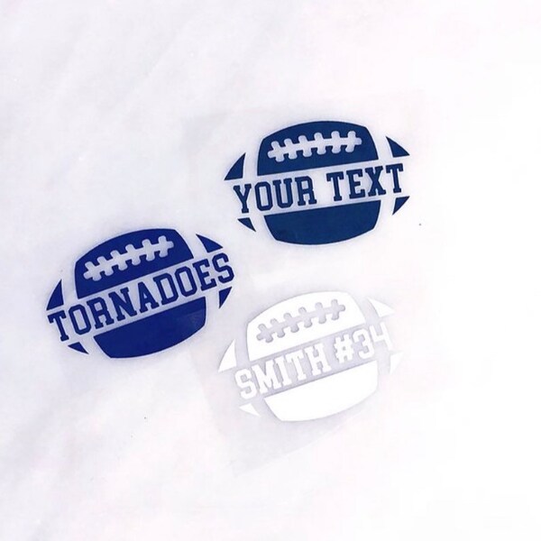 Vinyl Football Decal - Etsy
