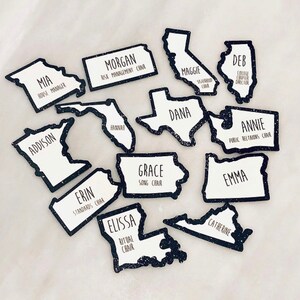 State Name Tags | Etsy