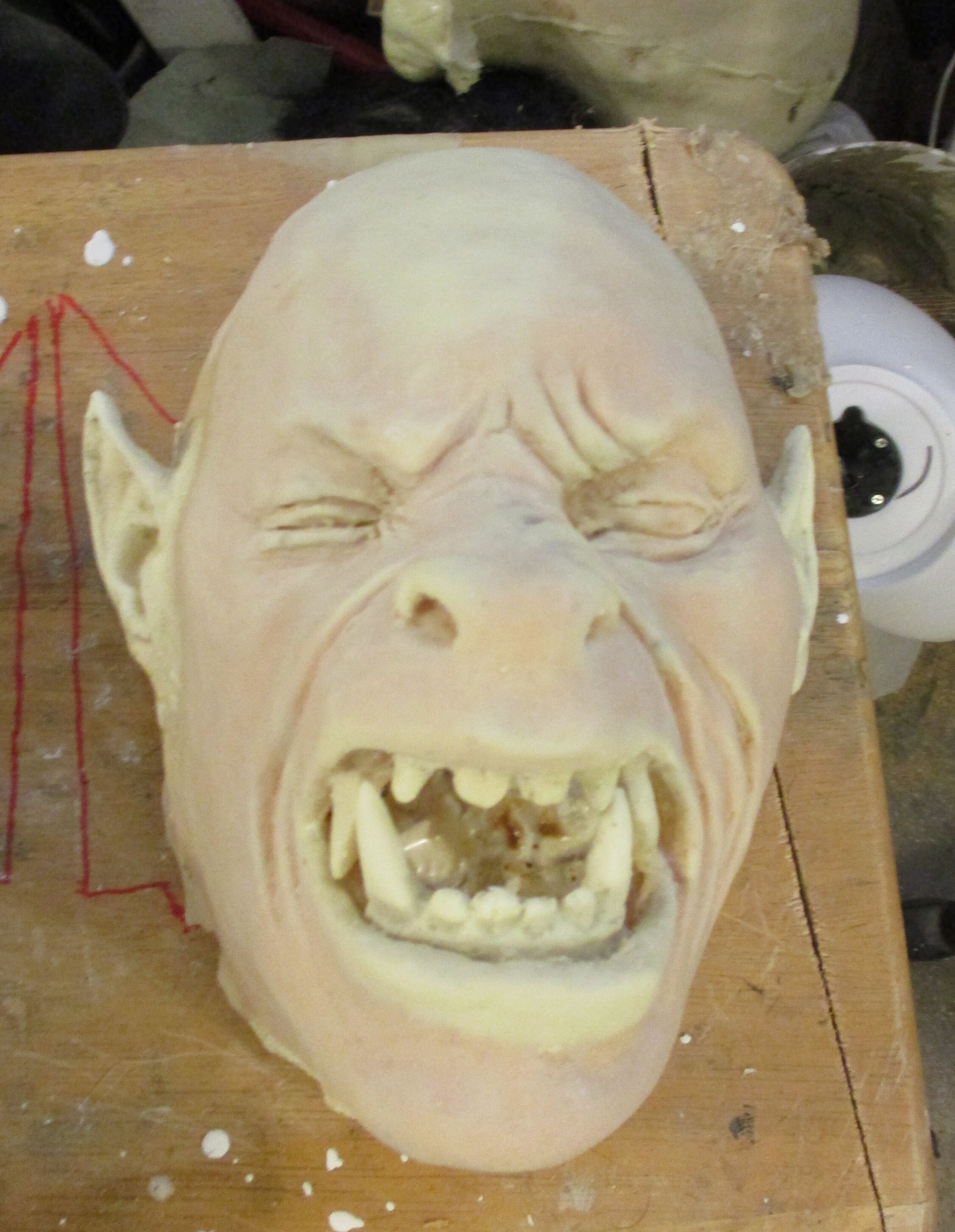 Life Size American Werewolf Transformation 2 3/4 Prop Head Unpainted ...