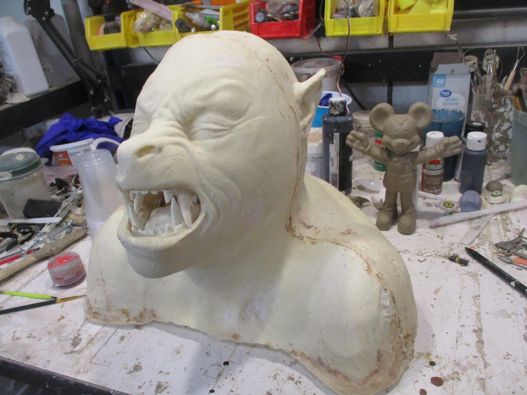 Life Size American Werewolf Transformation #2 Prop Bust Unpainted Blank ...