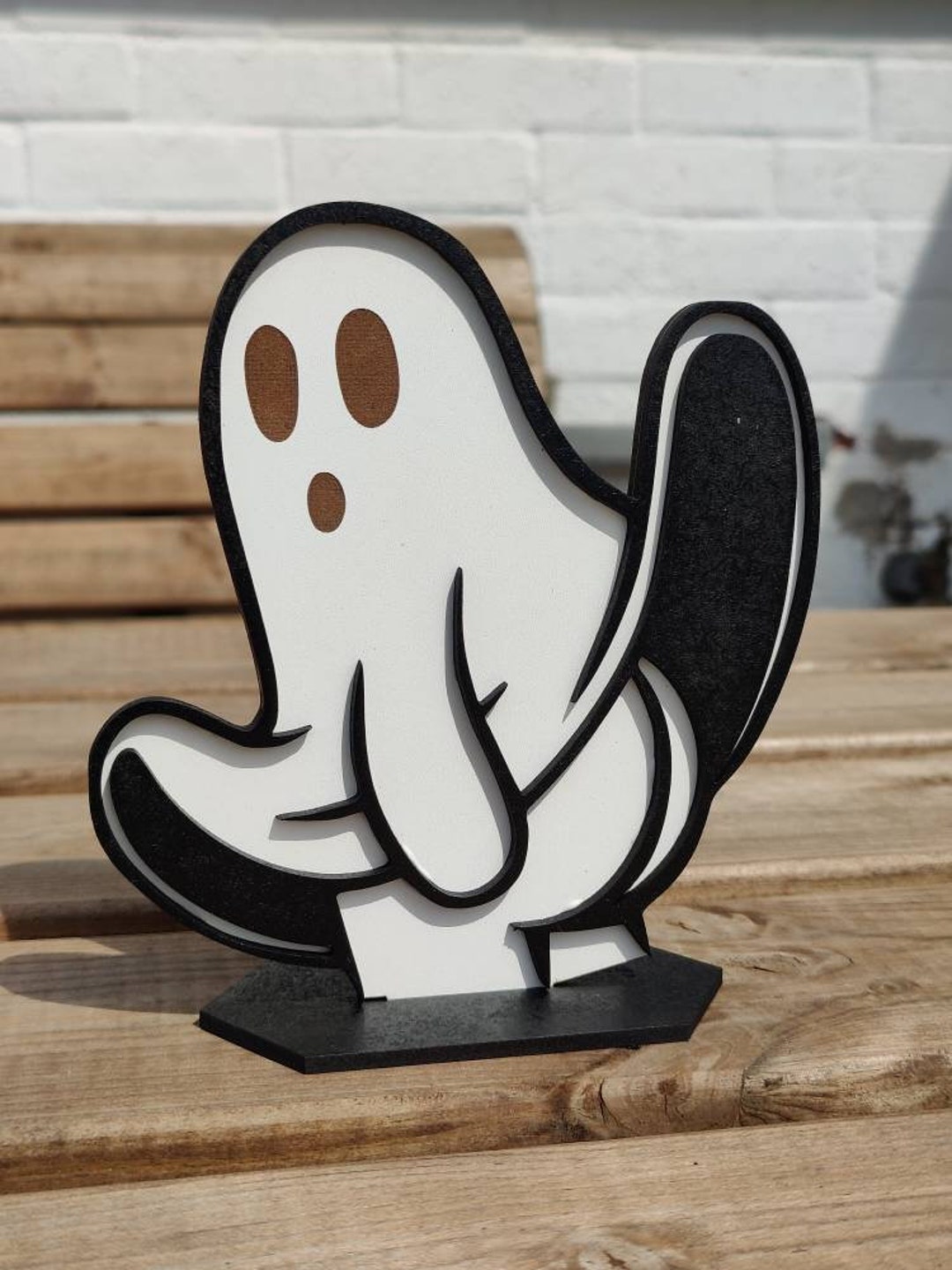 Ghost Display Art. Alternative Goth Death Moth Decor. Halloween. Funny ...