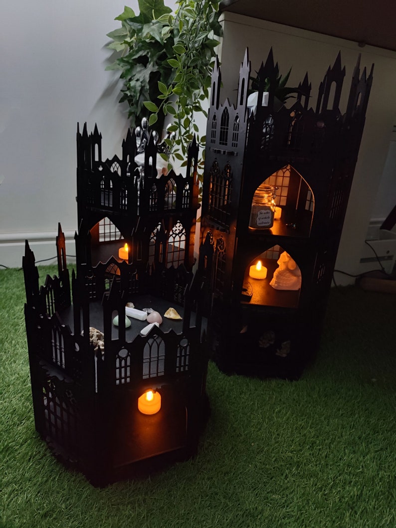 Gothic Display Shelves. READ DESCRIPTION Alternative Goth Death Decor ...