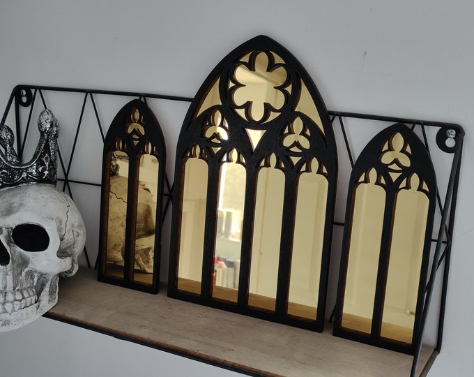 Gothic Church Arch Mirror. Alternative Goth Death Moth Decor. Halloween ...