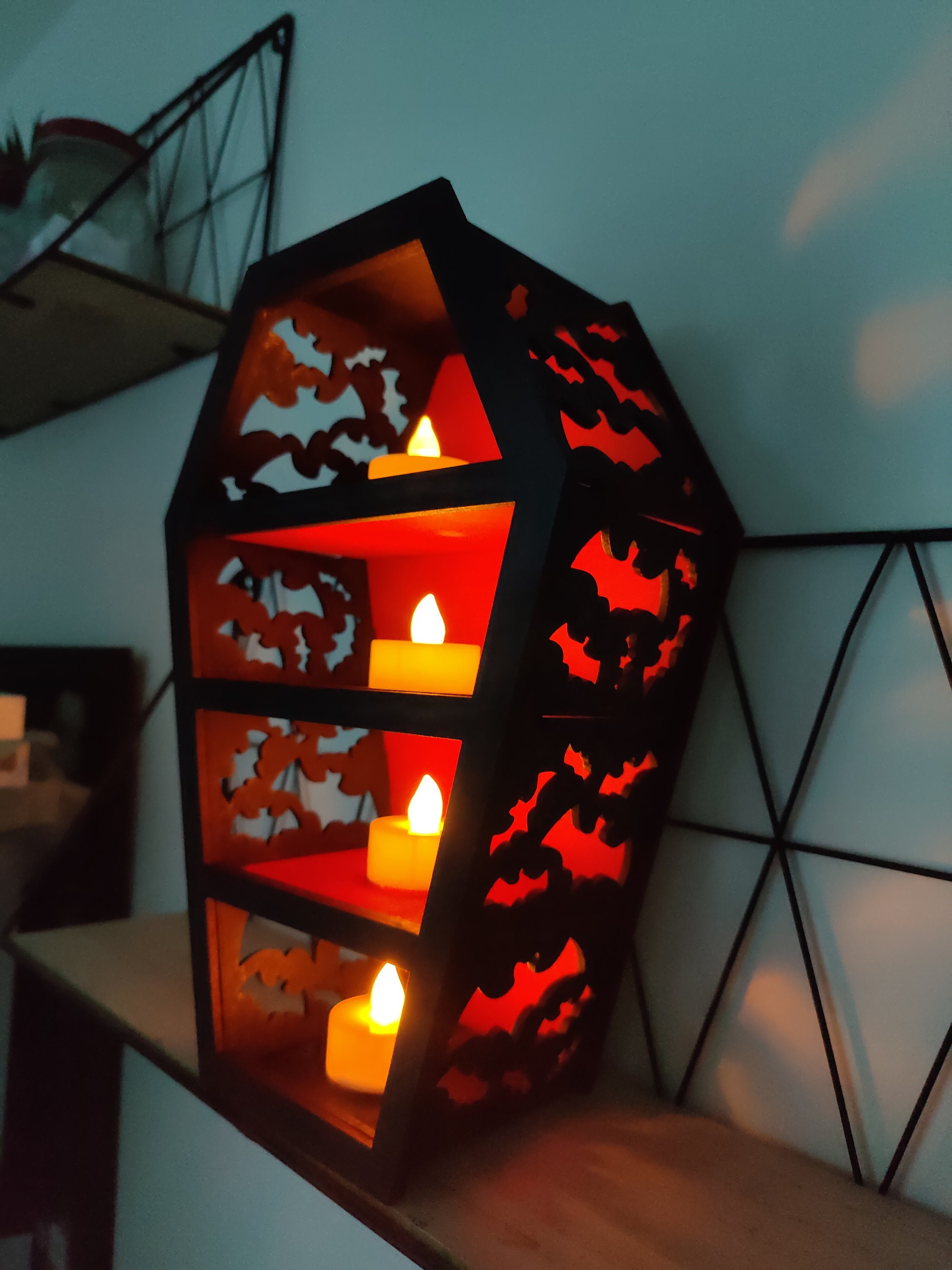 Coffin Display Shelves. Alternative Goth Death Decor. Halloween ...