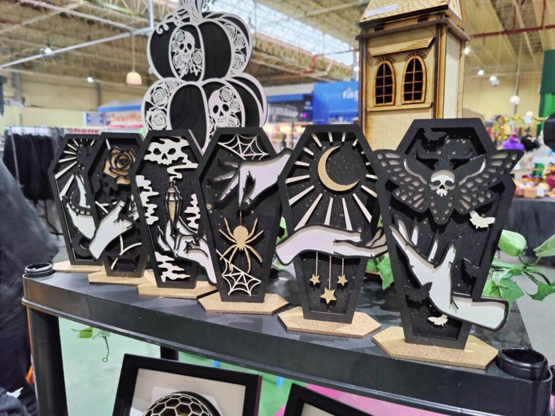 Coffin Display Art. Alternative Goth Death Moth Decor. - Etsy