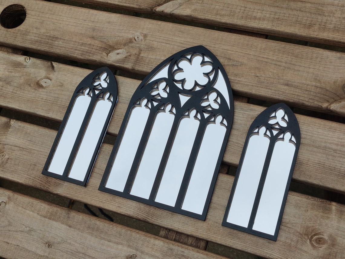 Gothic Church Arch Mirror. Alternative Goth Death Moth Decor. Halloween ...