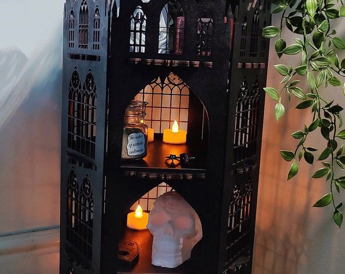 Gothic Display Shelves. READ DESCRIPTION Alternative Goth Death Decor ...