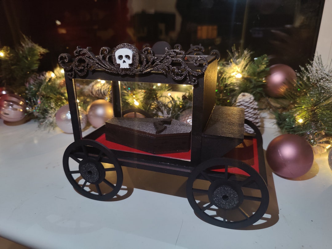 Gothic Decor | Funeral Carriage | Homemade Wooden | Goth Home - Etsy UK