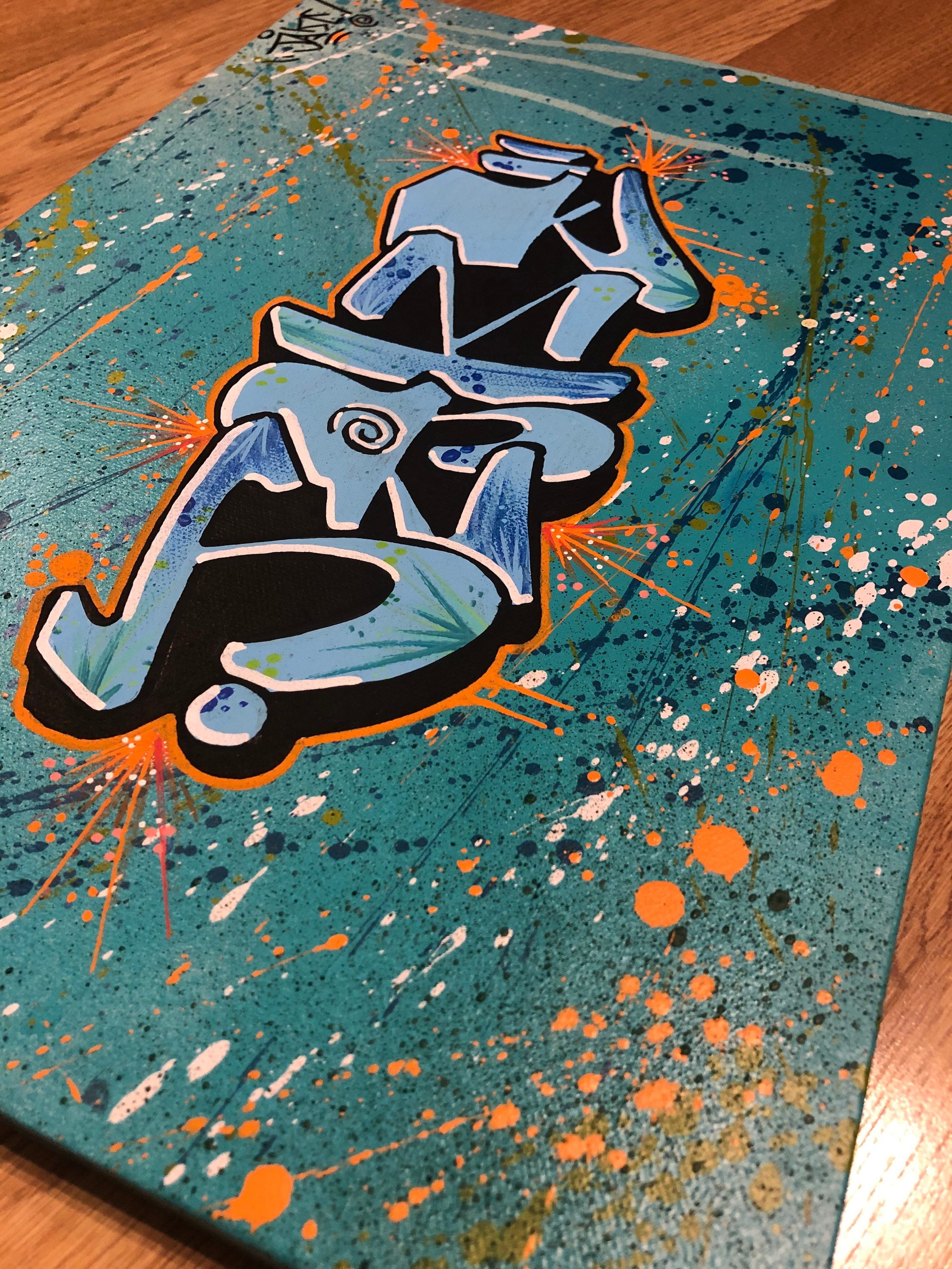 Personalised Custom Graffiti Canvas - Etsy