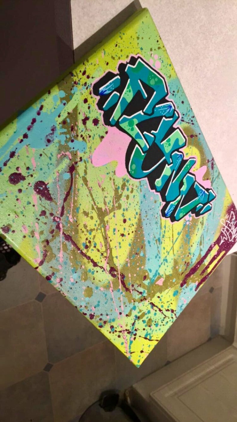 Personalised Custom Graffiti Canvas - Etsy