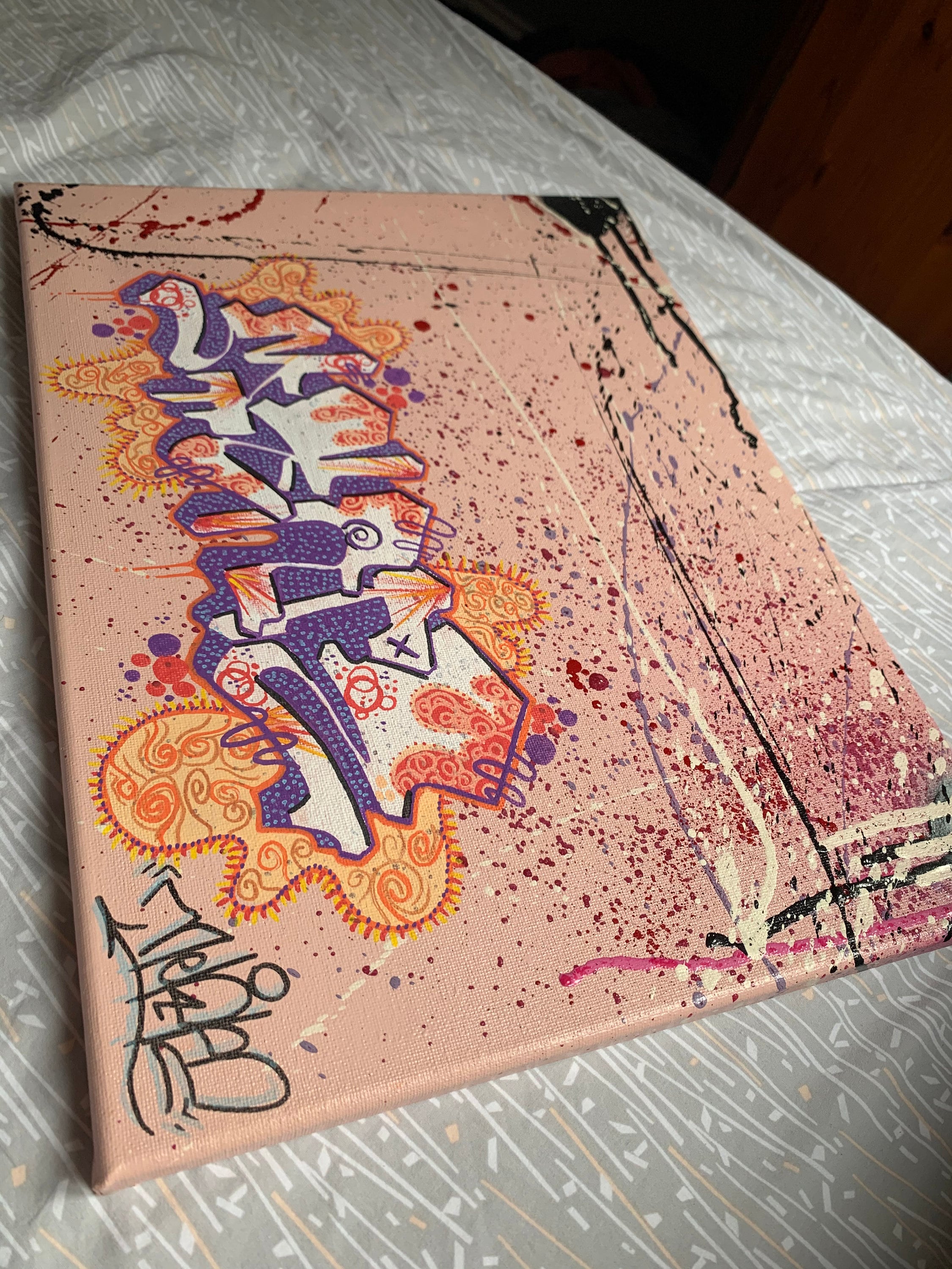 Personalised Custom Graffiti Canvas | Etsy