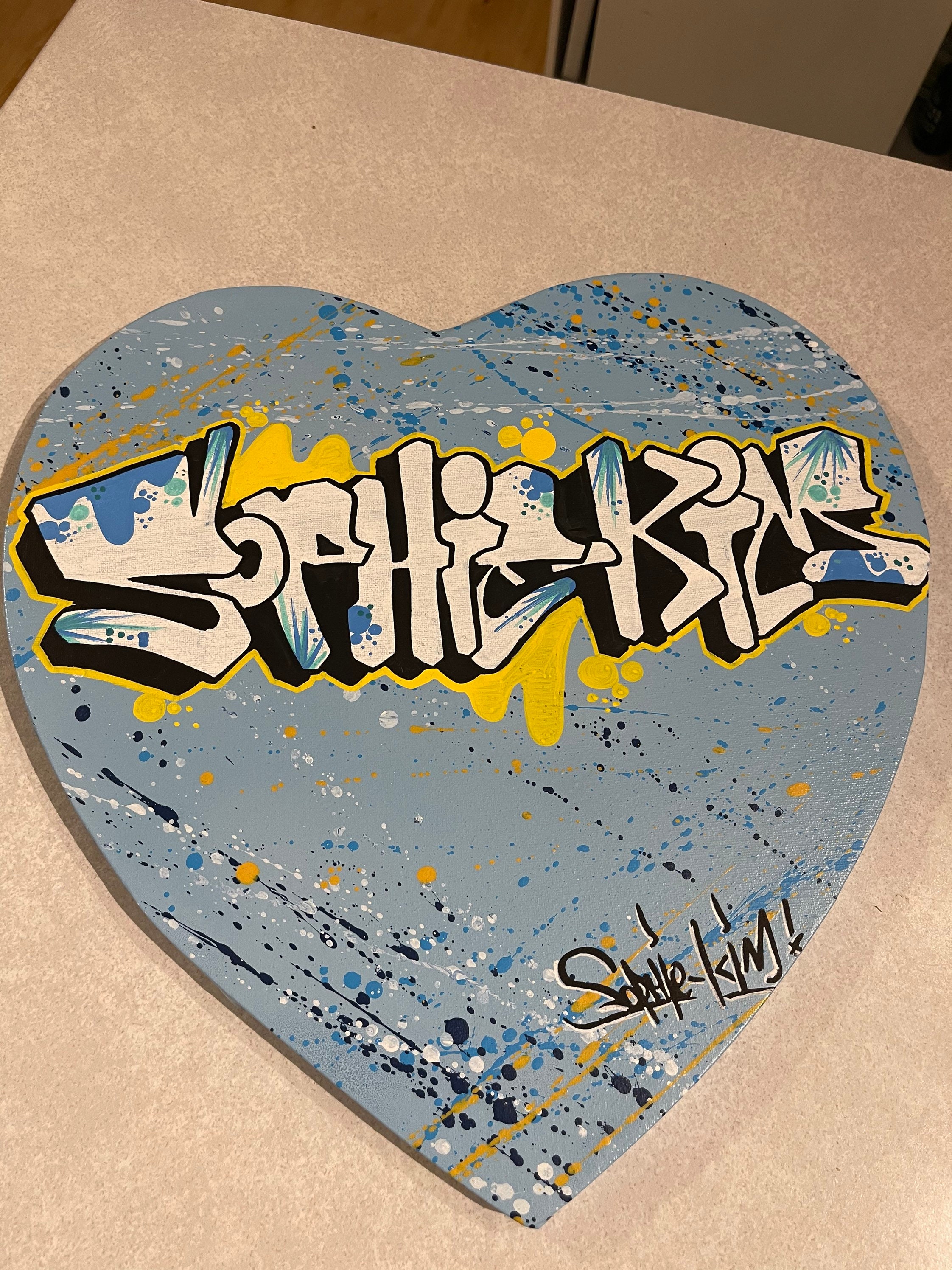 Personalised Custom Graffiti Canvas - Etsy