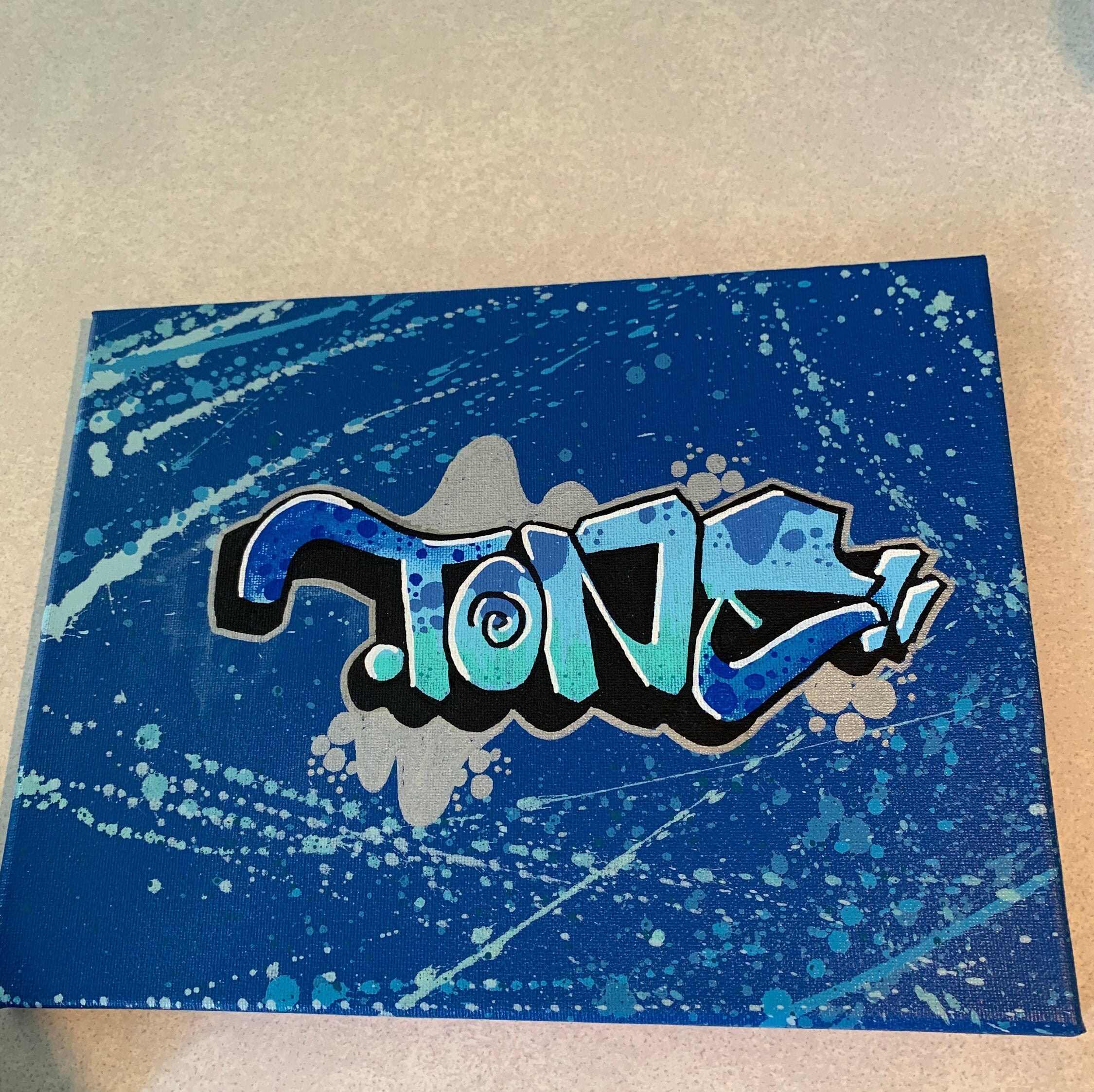 Personalised Custom Graffiti Canvas - Etsy