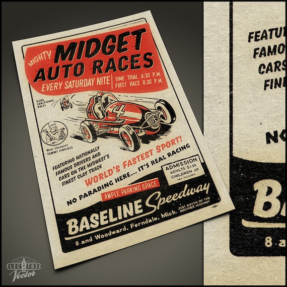 Midgets Races Poster | Etsy