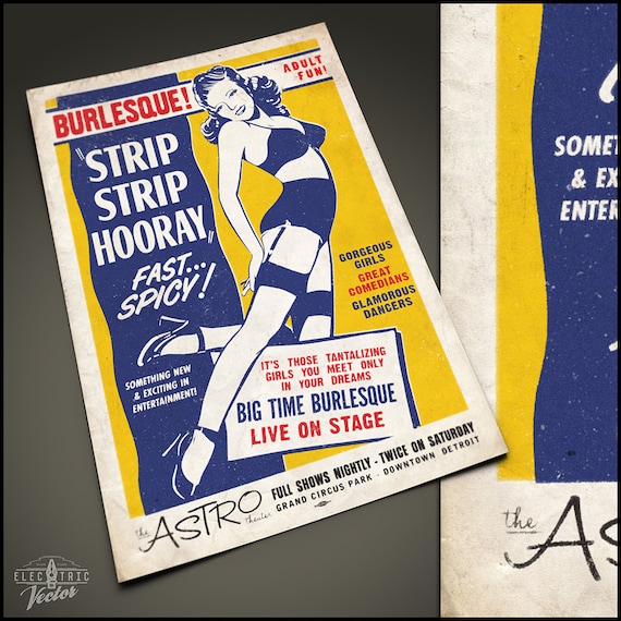 Strip Strip Hooray Poster | Etsy