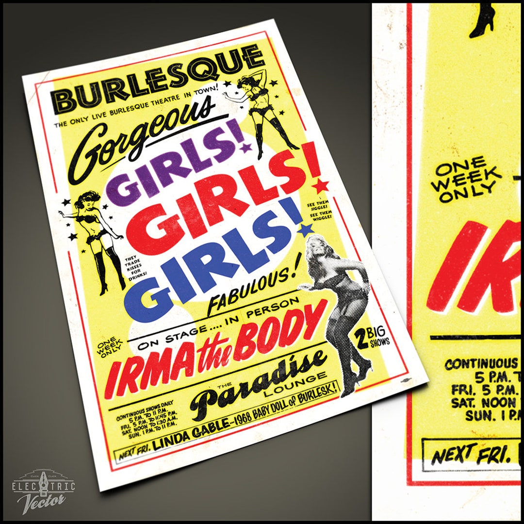 Girls Girls Girls Poster - Etsy