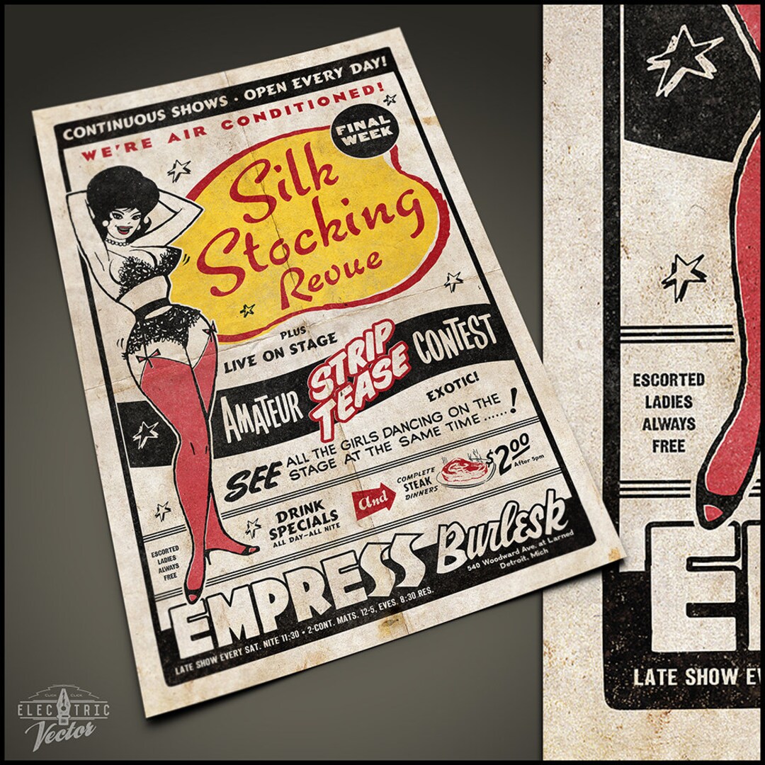 Silk Stocking Yellow & Red Poster - Etsy