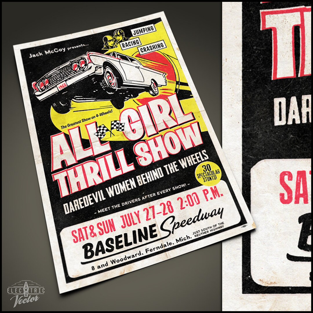 All Girl Stunt Show Poster - Etsy