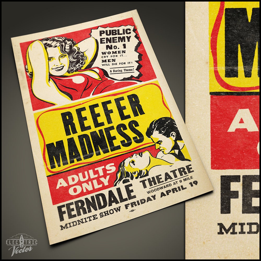 Reefer Madness Poster - Etsy