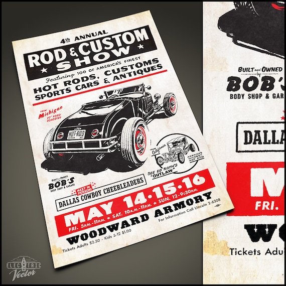 Hot Rod Show Poster | Etsy
