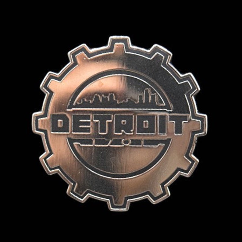 Detroit 1701 Gear - Enamel Pin - Etsy