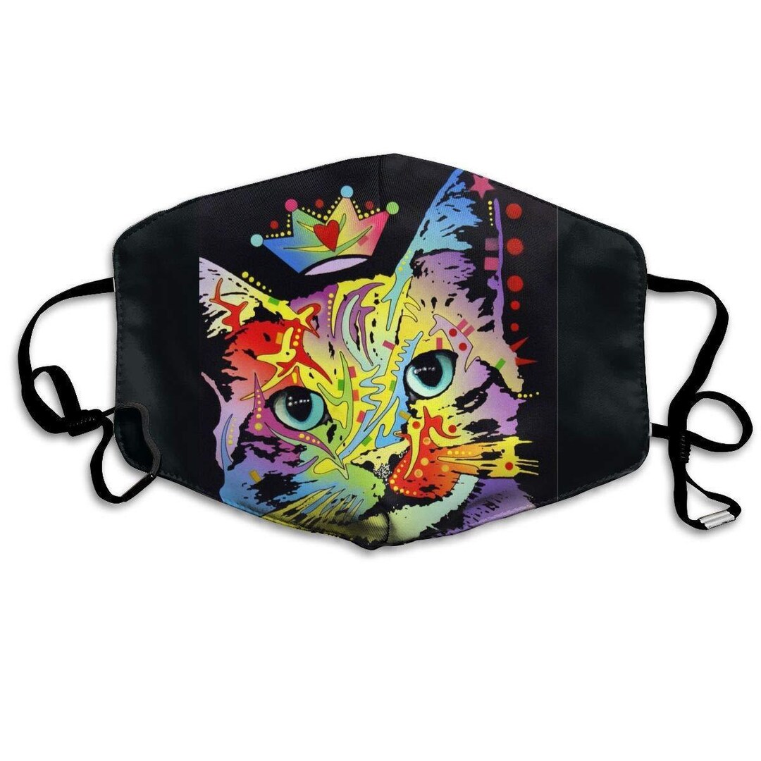 Queen Kitty Face Mask With 2 Carbon Filters Reusable, Washable ...
