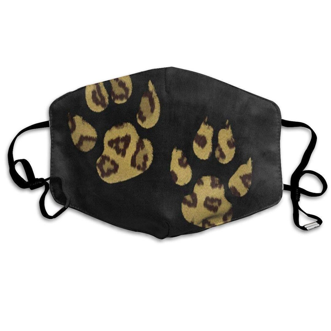 Paw Print Face Mask With 2 Carbon Filters Reusable - Etsy
