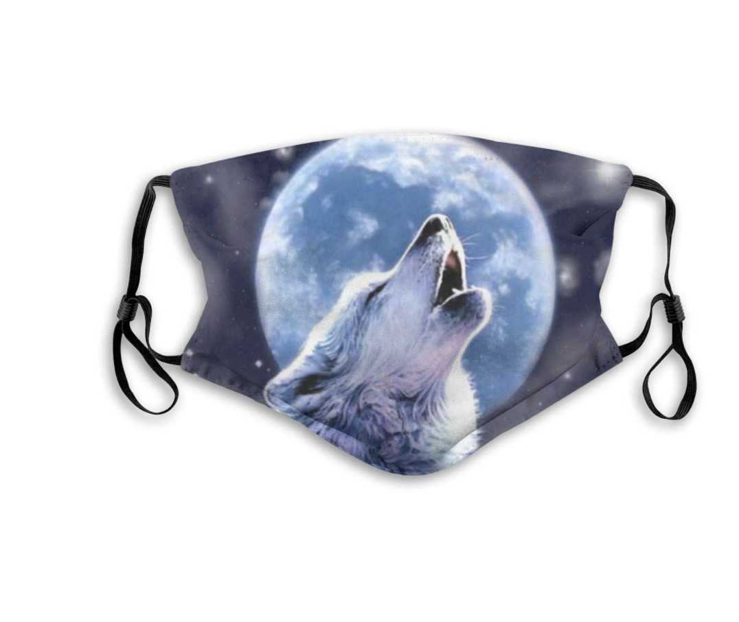 Wolf Face Mask with 2 Carbon Filters Reusable Washable | Etsy