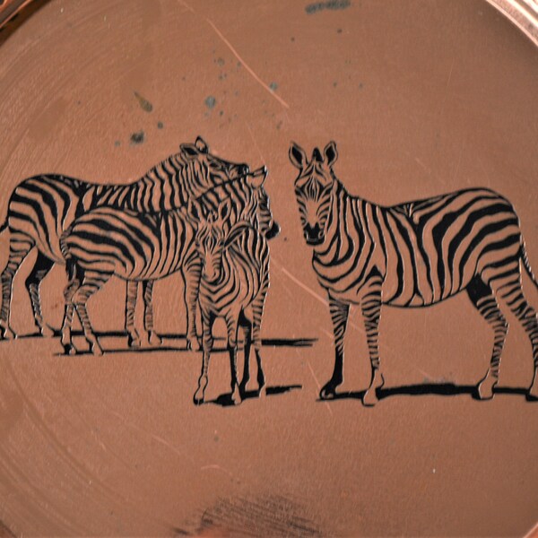 Zebra Plate - Etsy