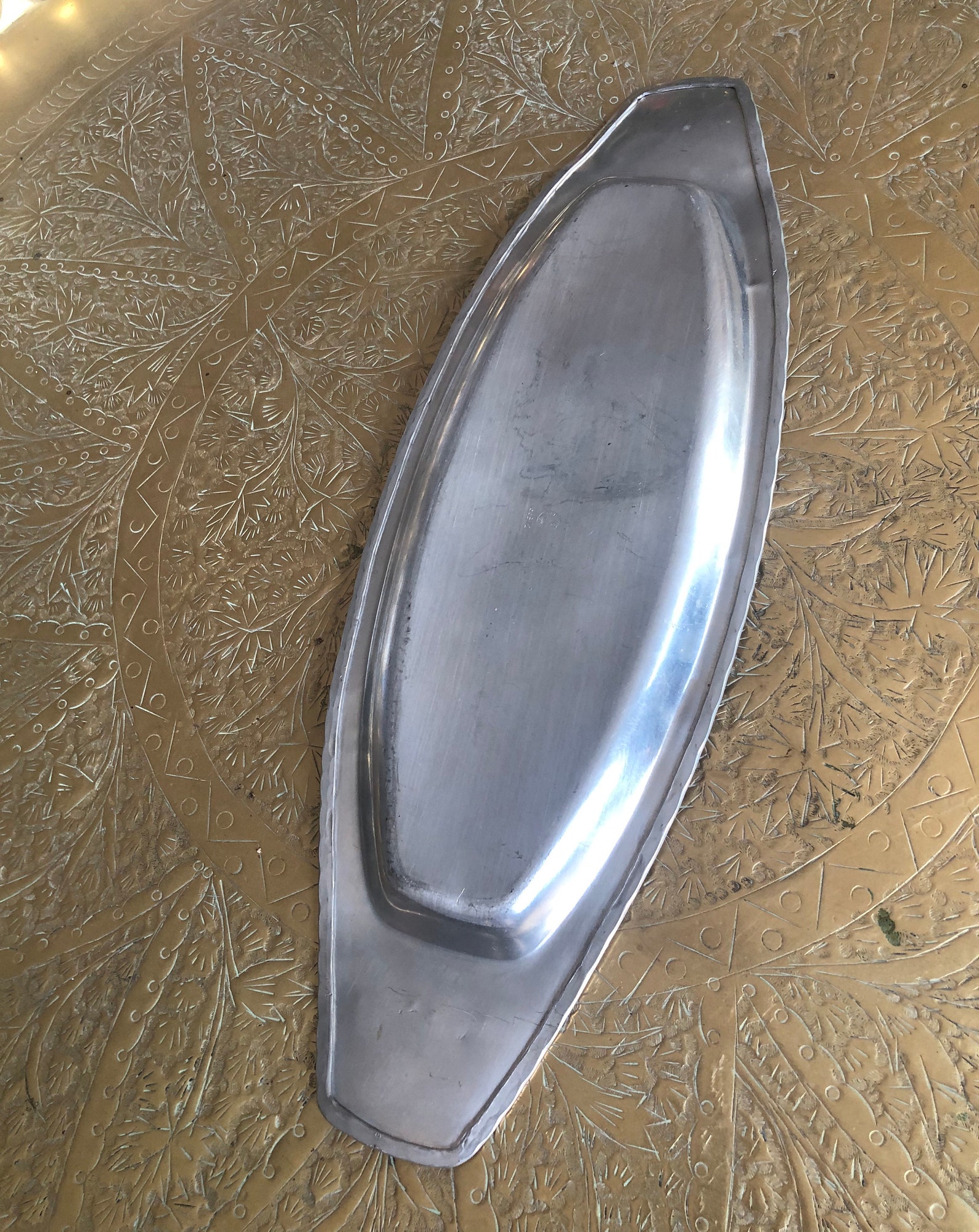 Pewter Serving Tray From Norway - Etsy Israel