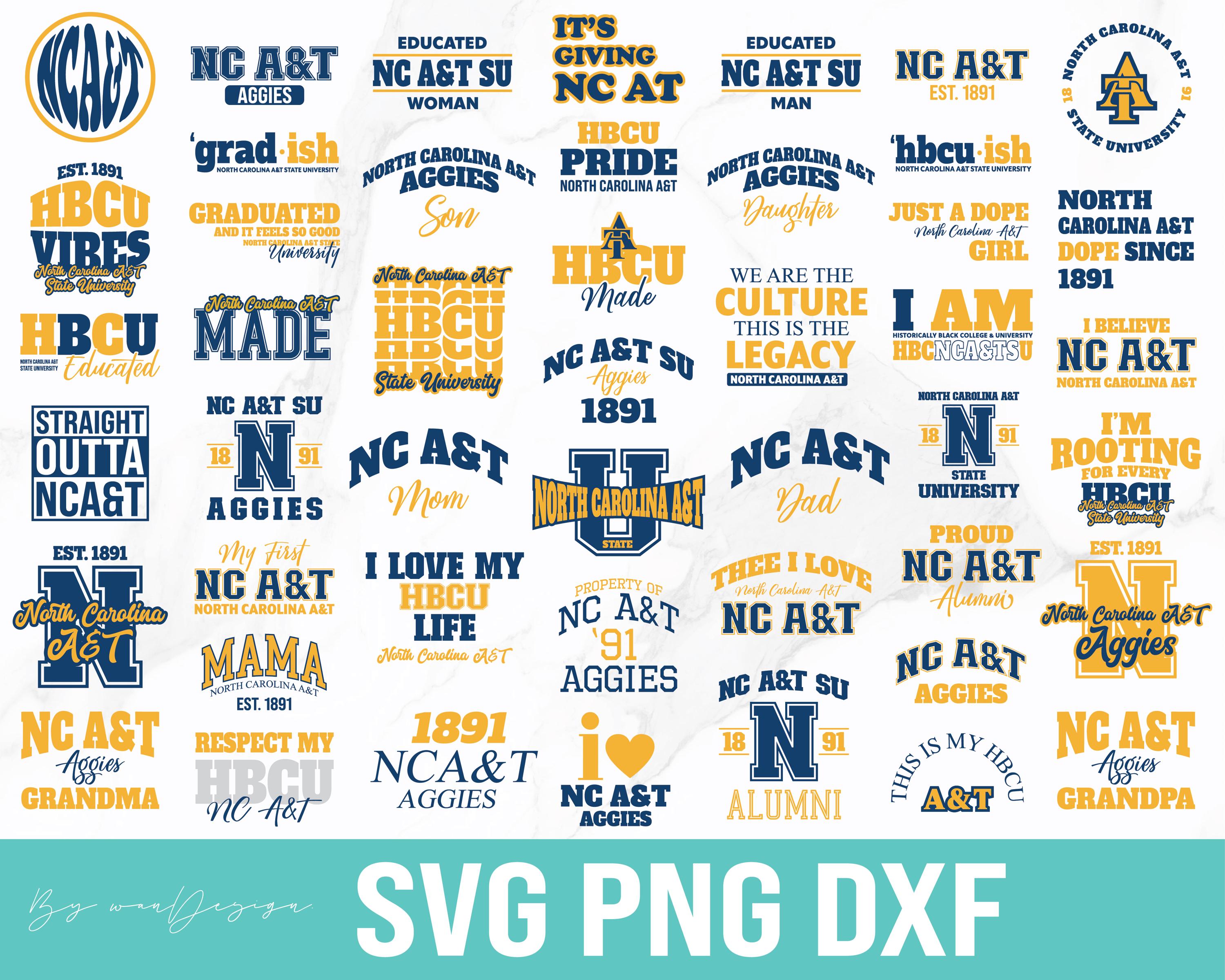 North Carolina A&T State University Svg, New Hbcu 2025, NC AT Aggies ...