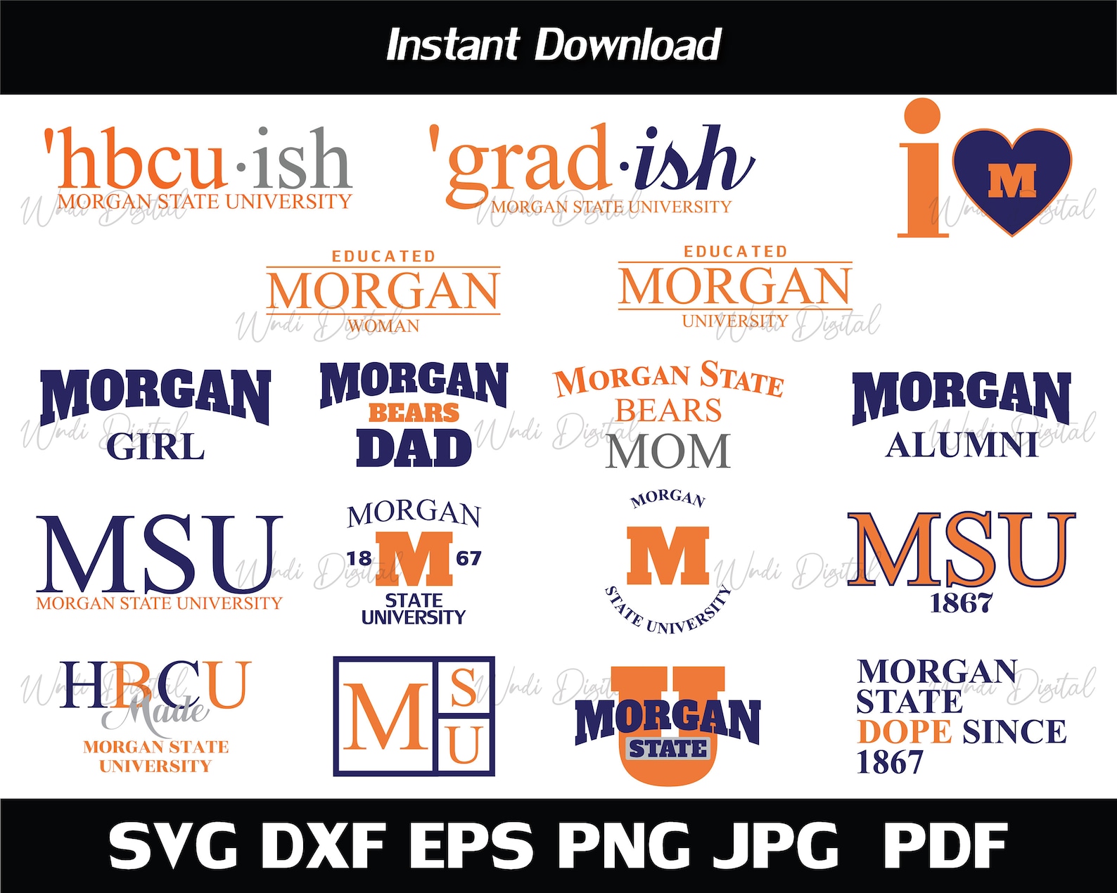Morgan State University SVG Bundle – HBCU Digital Files (instant ...