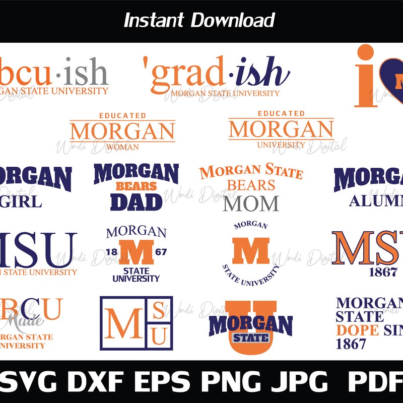 Morgan State University Svg - Etsy