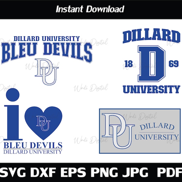 Dillard University Svg - Etsy
