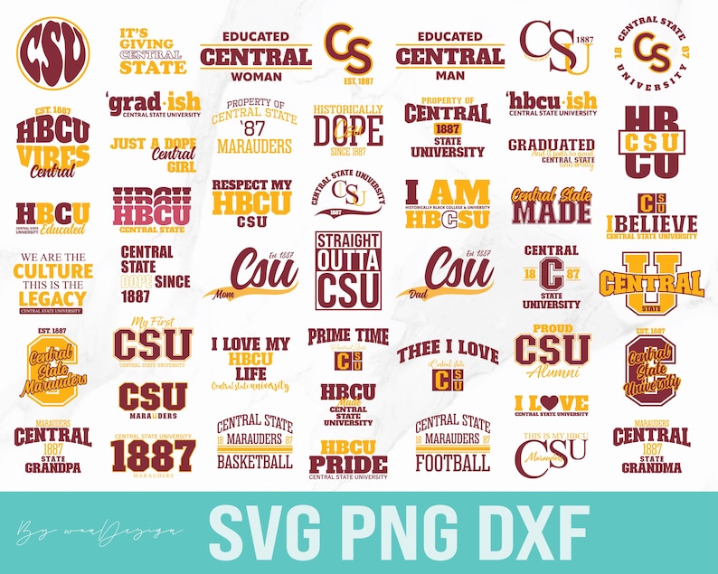 Central State Marauders SVG Bundle, HBCU Pride (digital Download) - Etsy