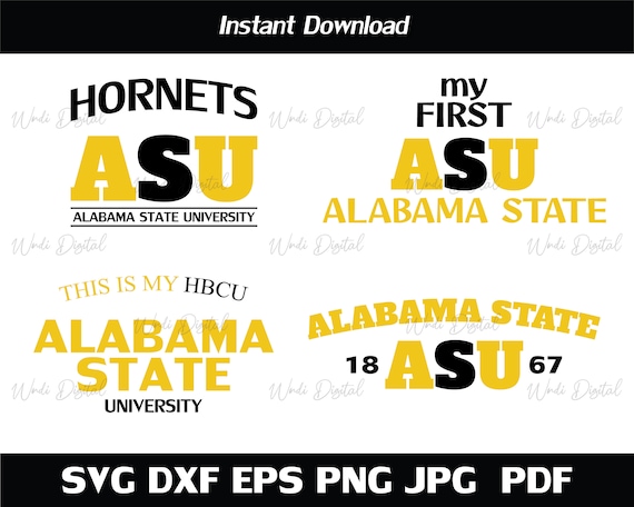 Alabama State University Hornets Svg My First ASU ASU 1867 - Etsy