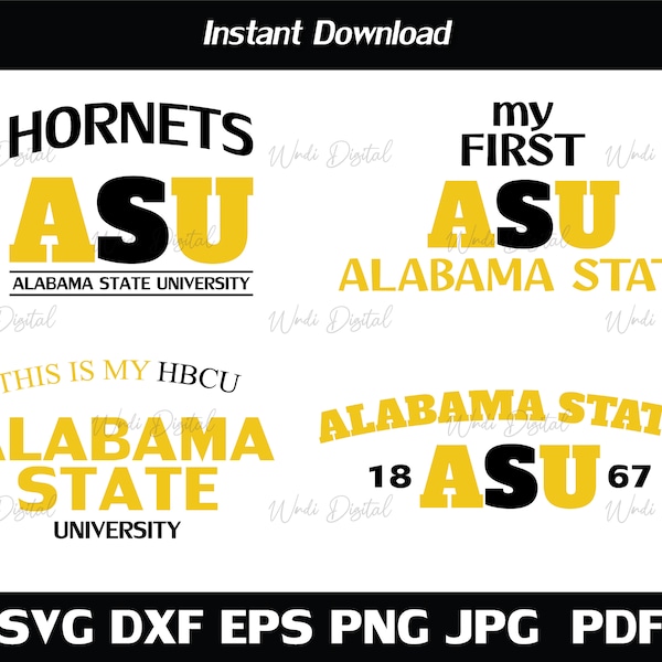 Alabama State University 1867 Svg - Etsy