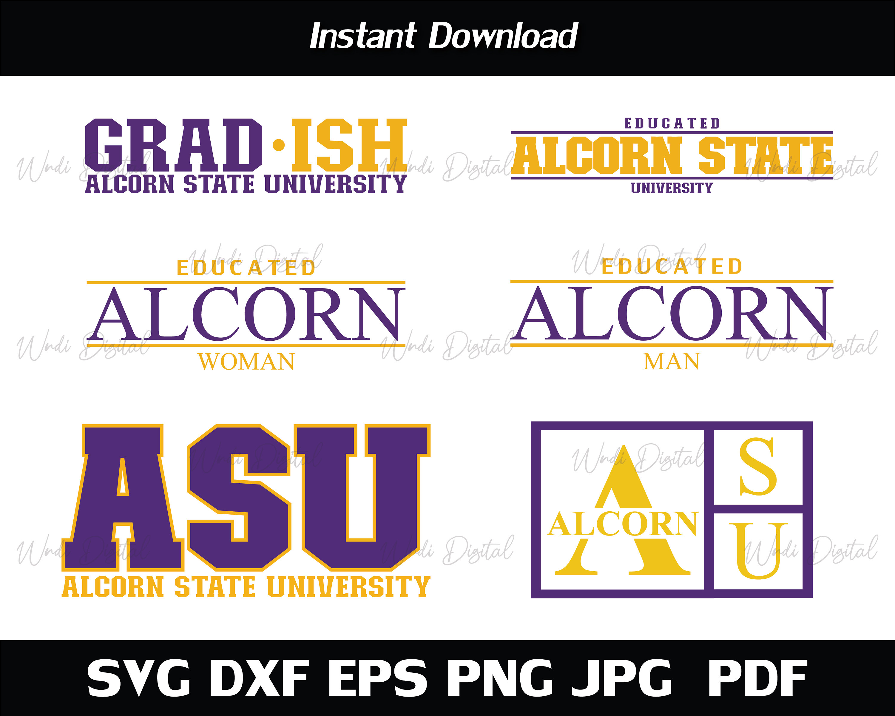 Grad-ish Alcorn State University Svg Educated Alcorn State - Etsy
