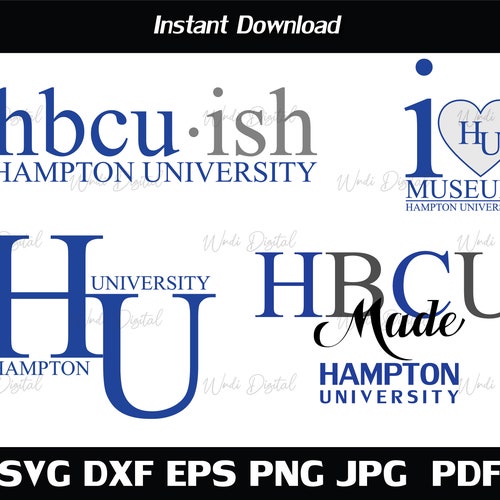 Hbcu-ish Hampton University Svg HBCU Bundle Svg Cut Files - Etsy