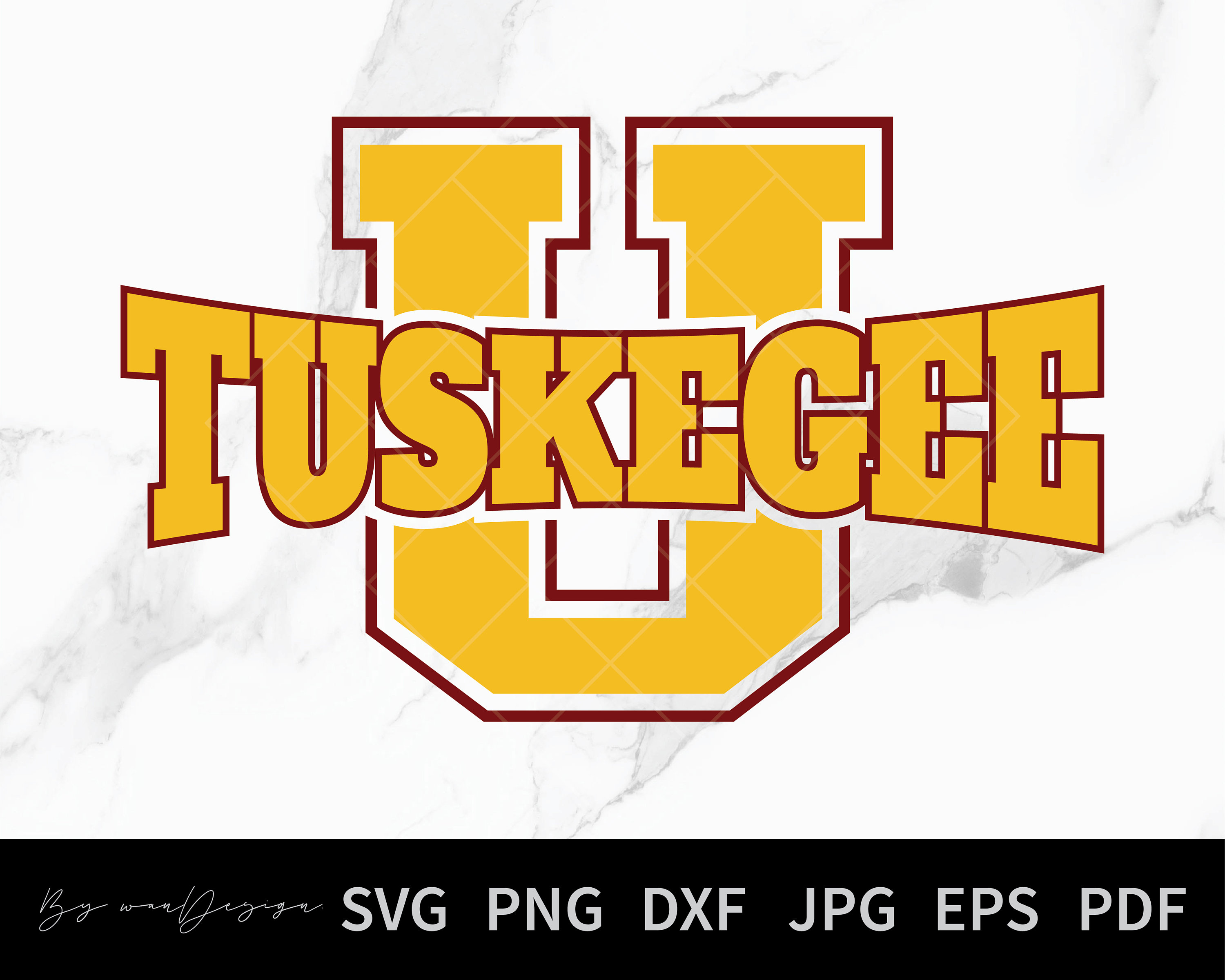 Tuskegee University Svg, Tuskegee 1881 Svg, Tuskegee Tigers Svg, HBCU ...